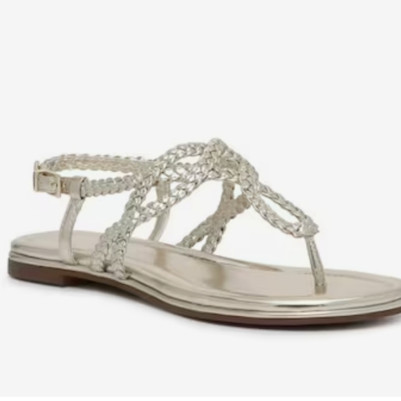 Kelly & Katie | Shoes | Kelly Katie Paccia Sandals In Gold Metallic ...